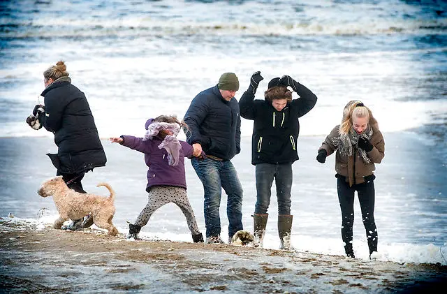 Hurricane-strength Storm Urd tears through Denmark