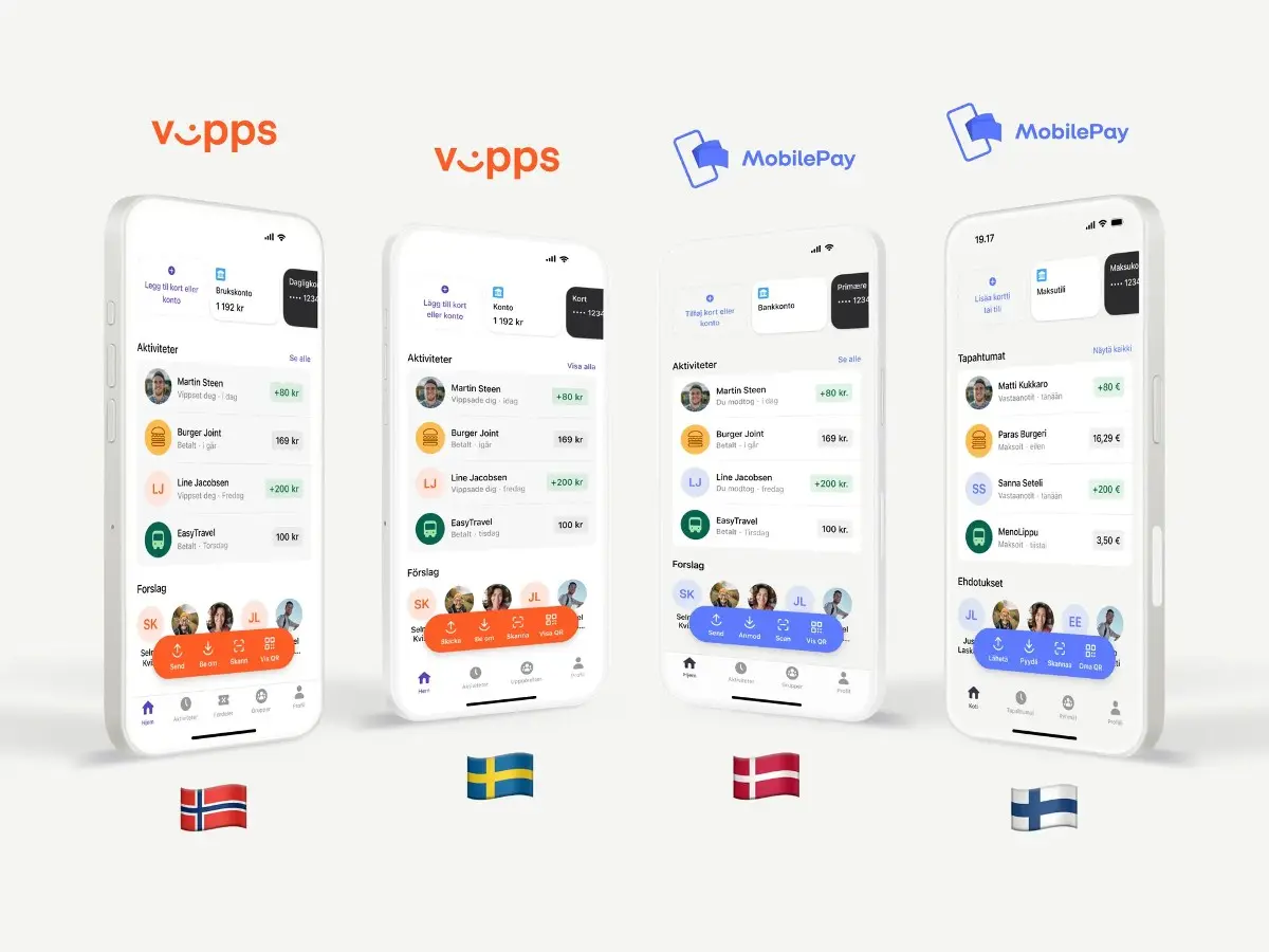 Denmark and Norway's Vipps MobilePay app rolled out to Sweden